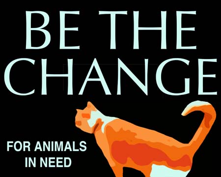 BlogPaws Inspired "Be the Change for Animals" T-Shirts – BZTAT STUDIOS LLC
