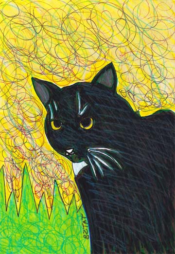 Born Free: Feral Cat Drawing #8 – BZTAT STUDIOS LLC