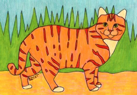 Born Free: Feral Cat Drawing #2 – BZTAT STUDIOS LLC