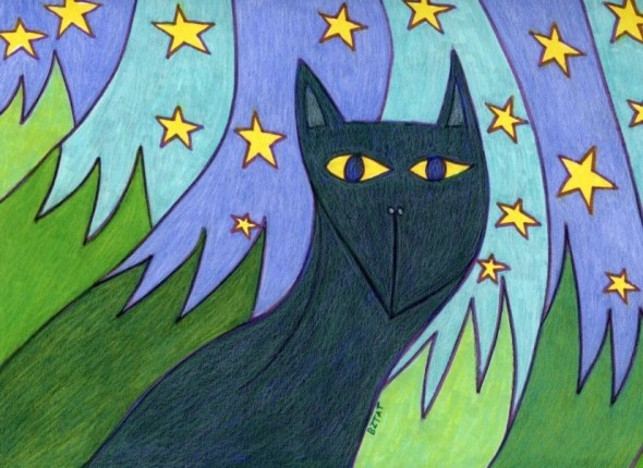 Born Free: Feral Cat Drawing #12 – BZTAT STUDIOS LLC