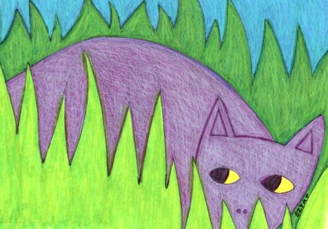 Born Free: Feral Cat Drawing #14 – BZTAT STUDIOS LLC