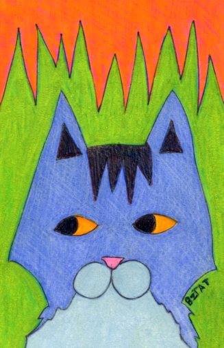 Born Free: Feral Cat Drawing #18 – BZTAT STUDIOS LLC
